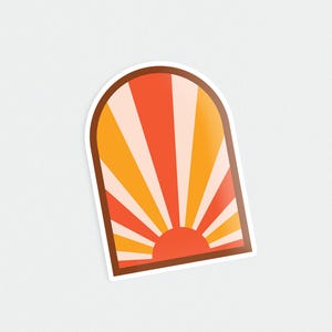 Die Cut Sticker - Stained Glass Sunset | Good Vibrations Collection ...