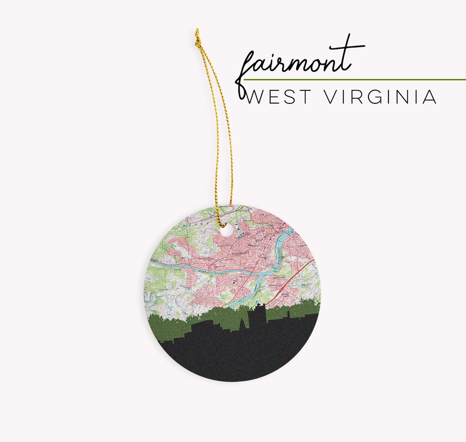 West Virginia Ornament West Virginia Gifts Morgantown West | Etsy