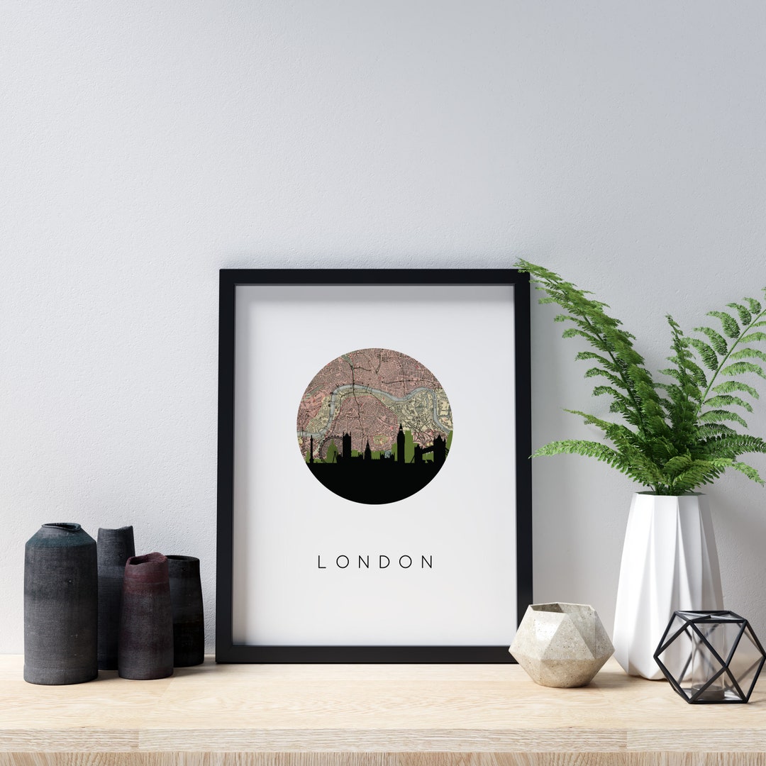 London Print, London Map, London Poster, London Art Print, London ...