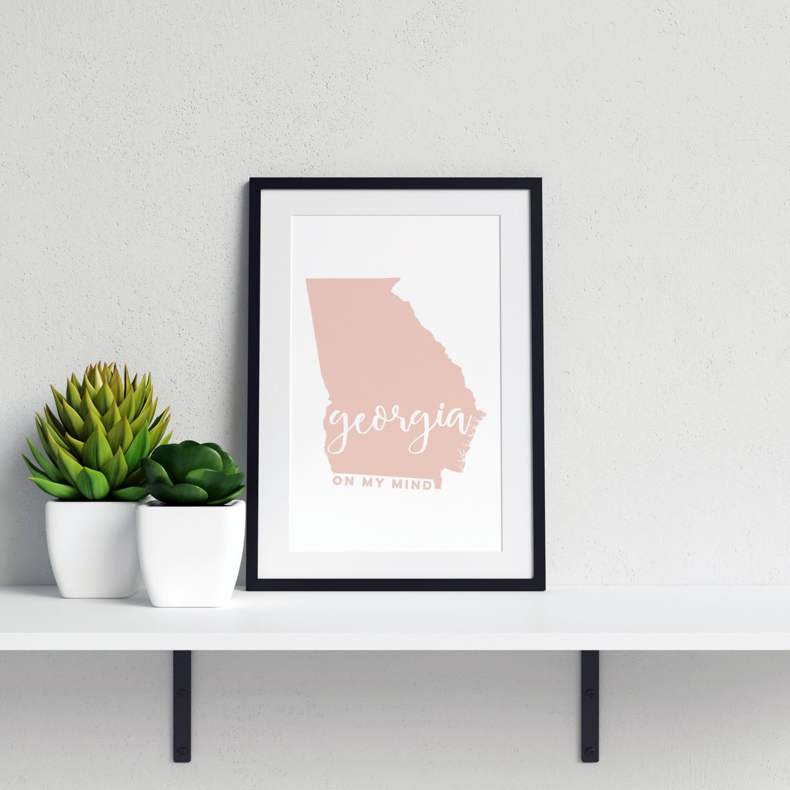 Georgia Wall Art, Georgia on My Mind Wall Art, Atlanta Georgia Art ...