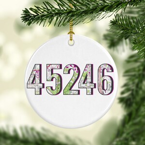 Custom ZIP Code Ornament, New Home Gift, Unique Christmas Ornament ...