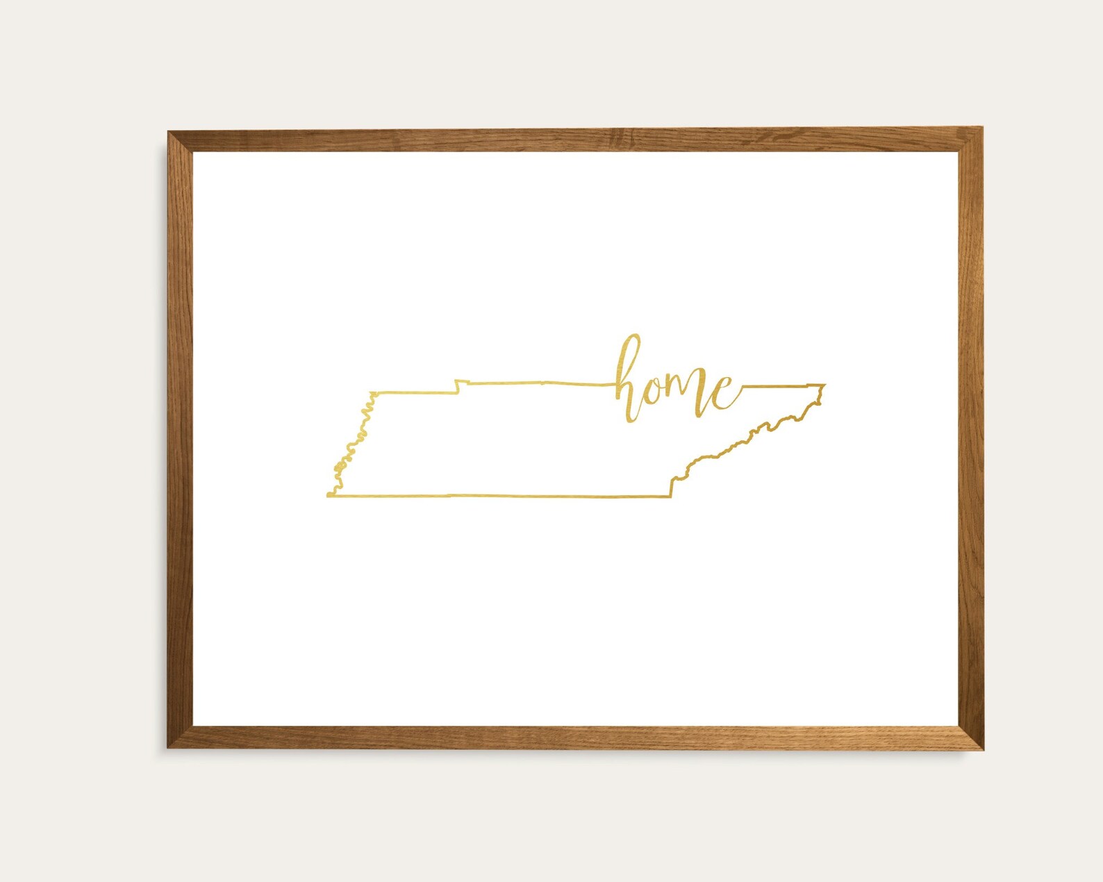 Tennessee Art Print Gold Foil Tennessee Sign Tennessee Gold - Etsy