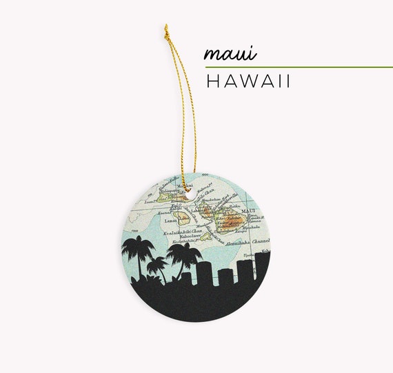 Maui Christmas Ornament Maui Gifts Maui Theme Christmas | Etsy