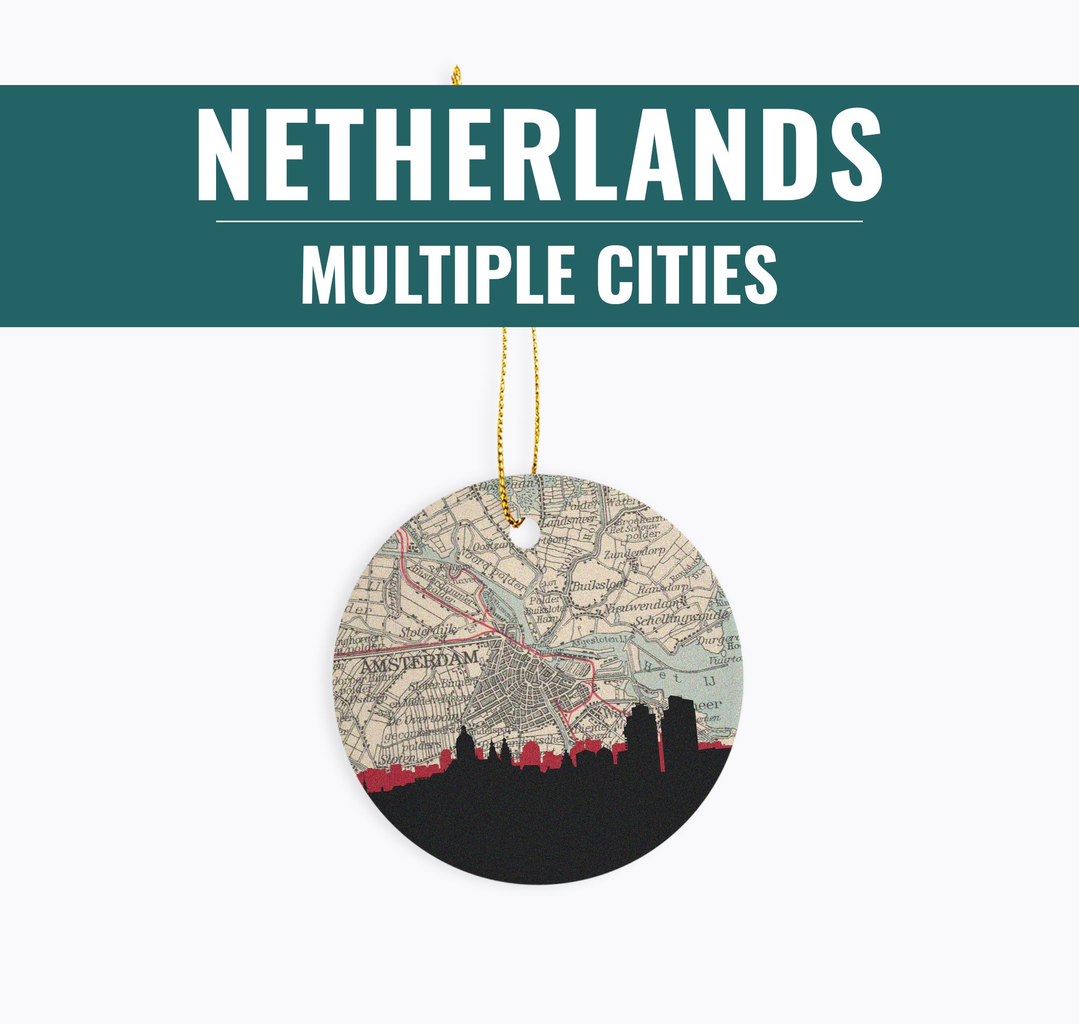 Netherlands Ornament, Amsterdam Ornament, Netherlands Gifts, Rotterdam ...