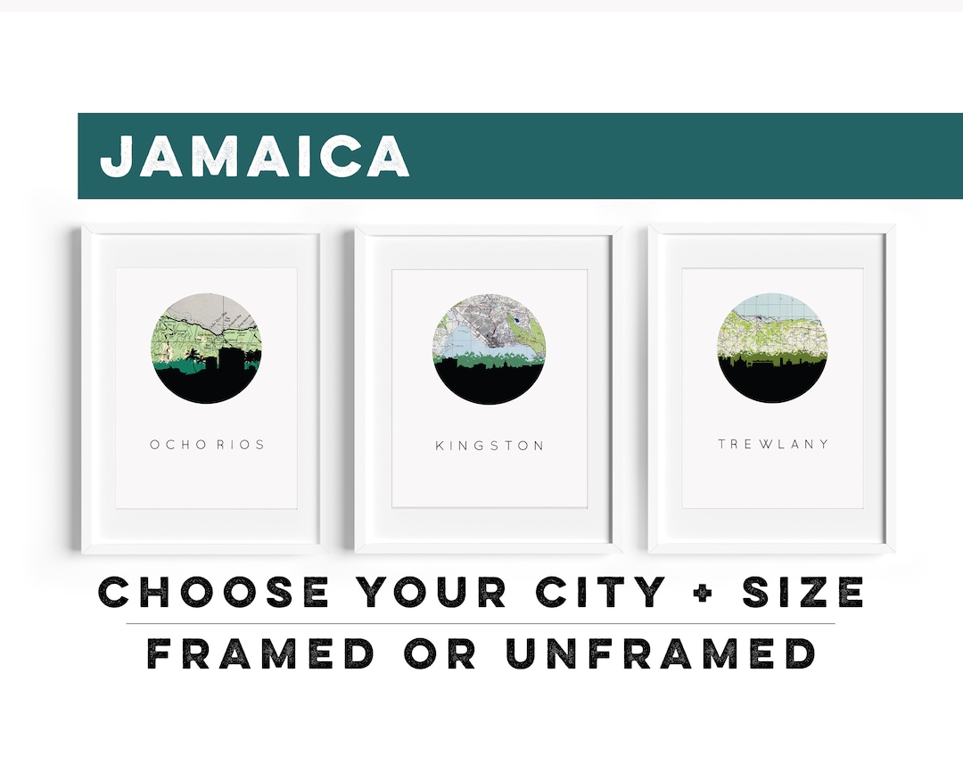 Jamaica Art Print, Kingston Jamaica Print, Ocho Rios Jamaica Print ...