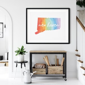 Connecticut wall art Connecticut print Bridgeport CT | Etsy