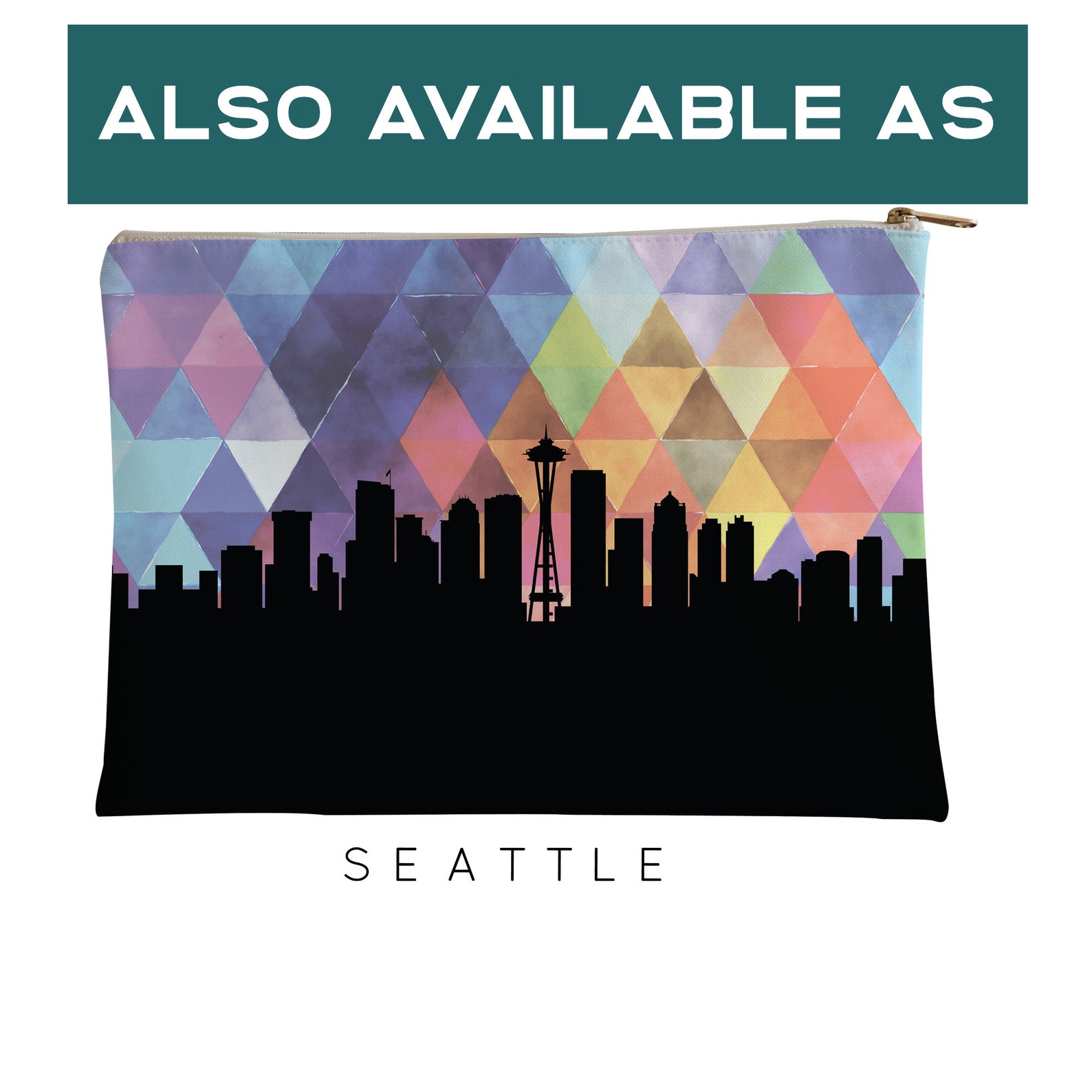 Seattle Art Print, Seattle Art Skyline, Seattle Skyline Poster, Seattle ...