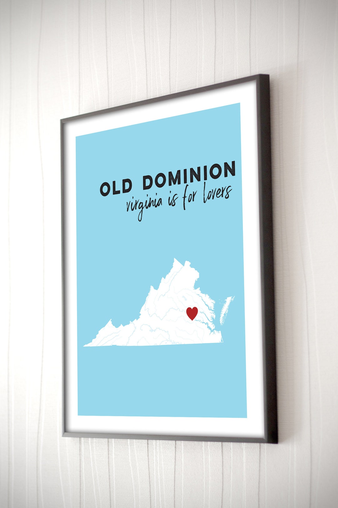 Virginia is for Lovers, Virginia Map, Virginia Beach Print, Home State ...