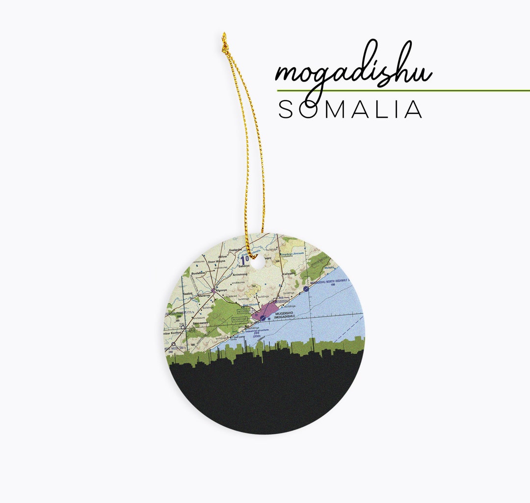 Mogadishu Somalia Ornament, Somalian Christmas Ornament, Mogadishu ...