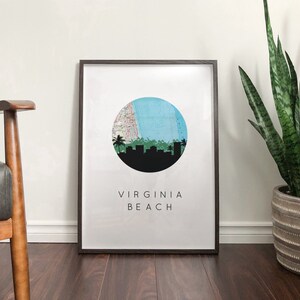 Virginia Art, Richmond VA Print, Roanoke VA, Roanoke Map, Virginia ...