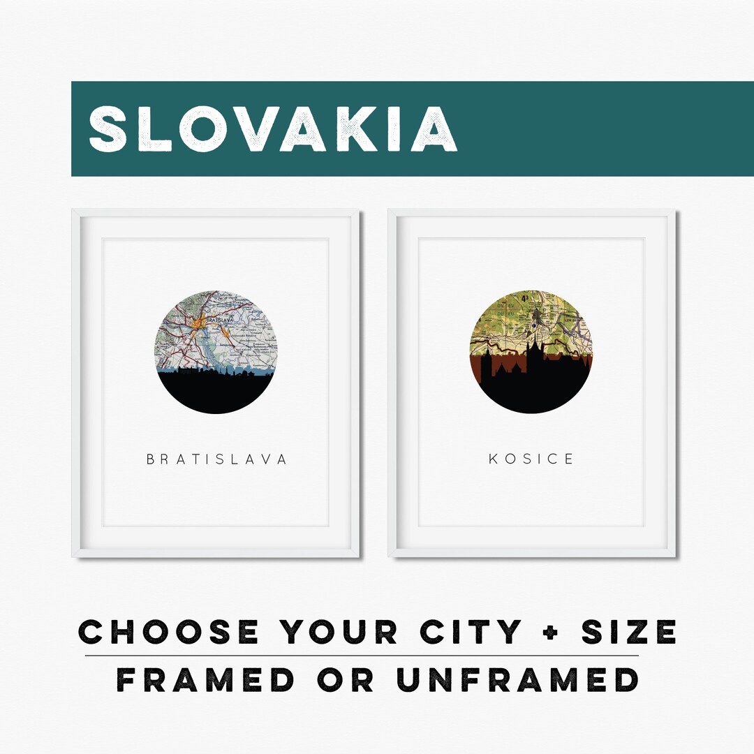 Slovakia Christmas Gift, Slovakia Poster, Bratislava Print, Bratislava ...