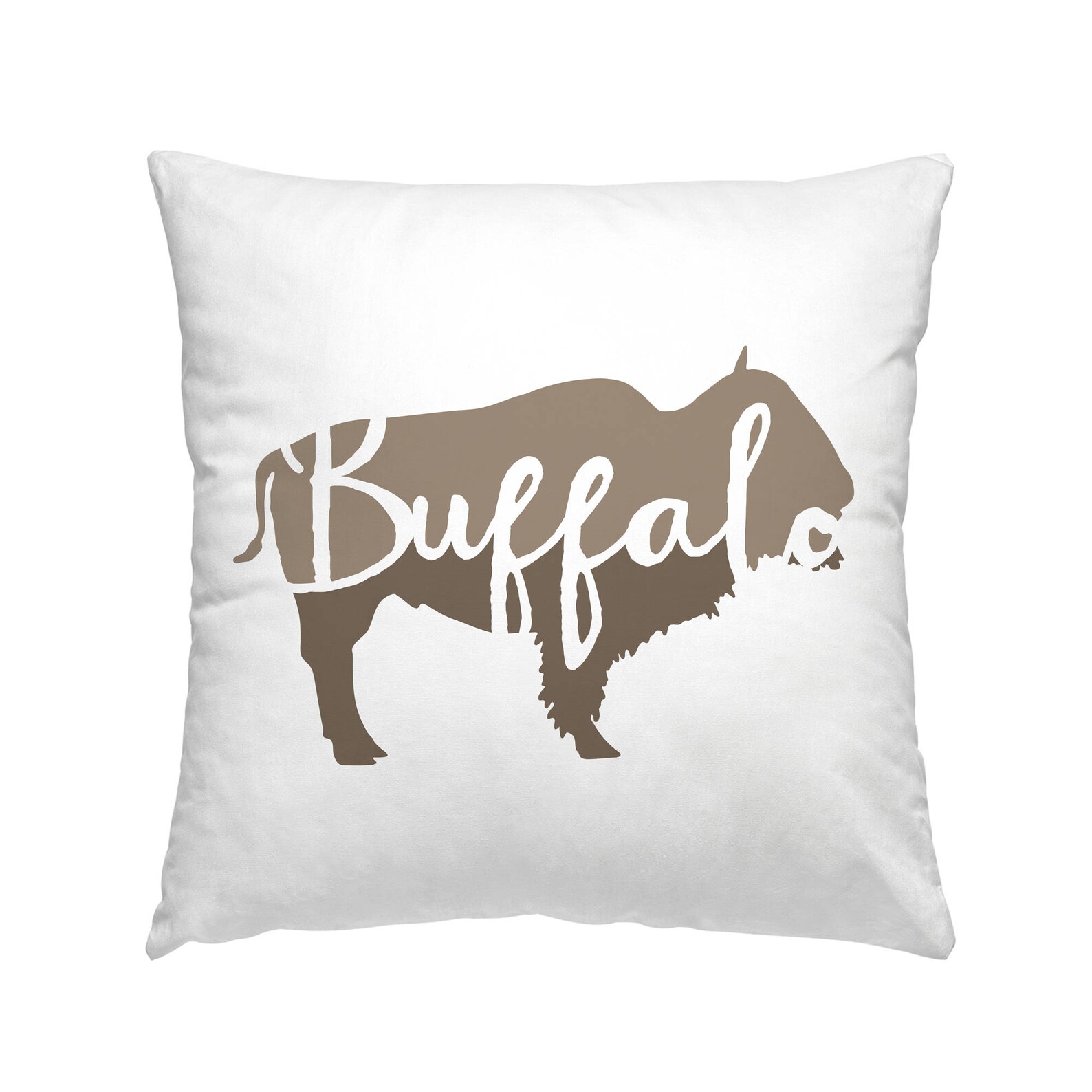 Buffalo Pillow: Brown Buffalo, New York Home Decor (18x18) - Etsy