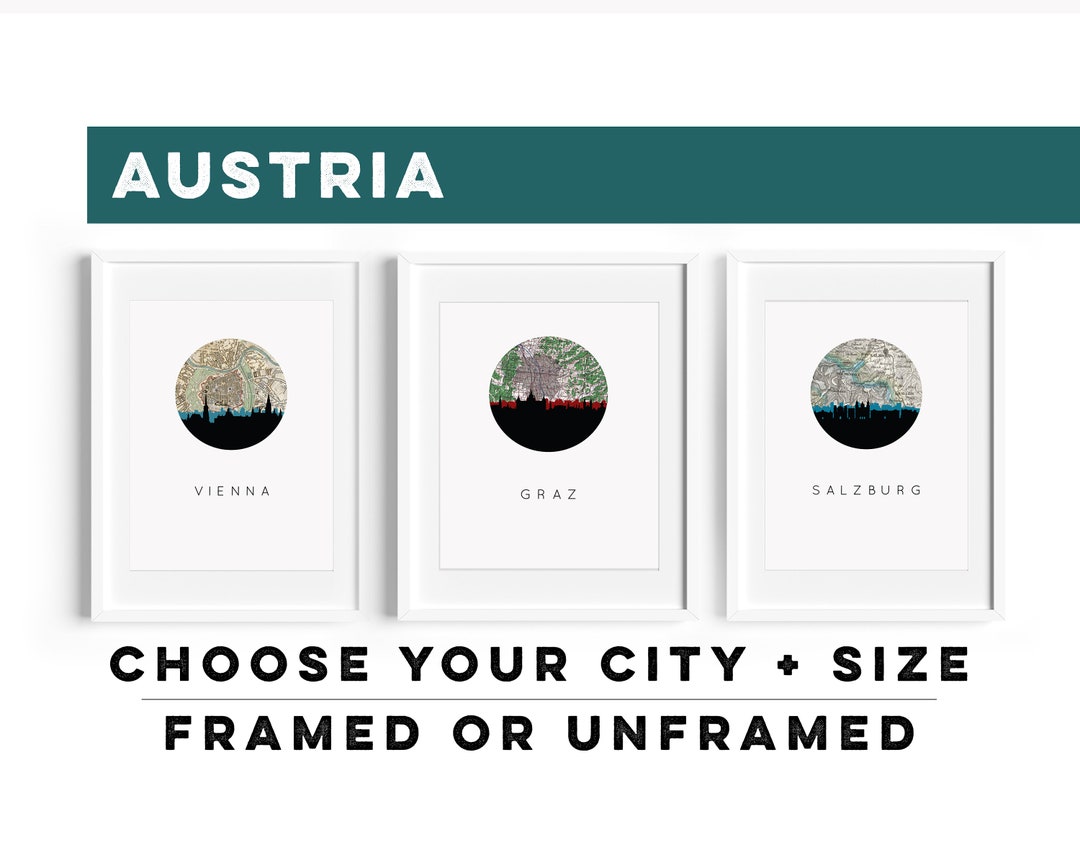 Austria Art Prints, Framed Austria Wall Art, Vienna Austria Art ...