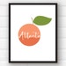 Atlanta Peach Wall Art Atlanta Print Atlanta Poster Georgia - Etsy