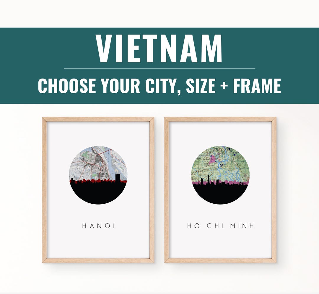 Vietnam Print | Stunning Vietnamese Art Print & Hanoi Poster, Perfect ...