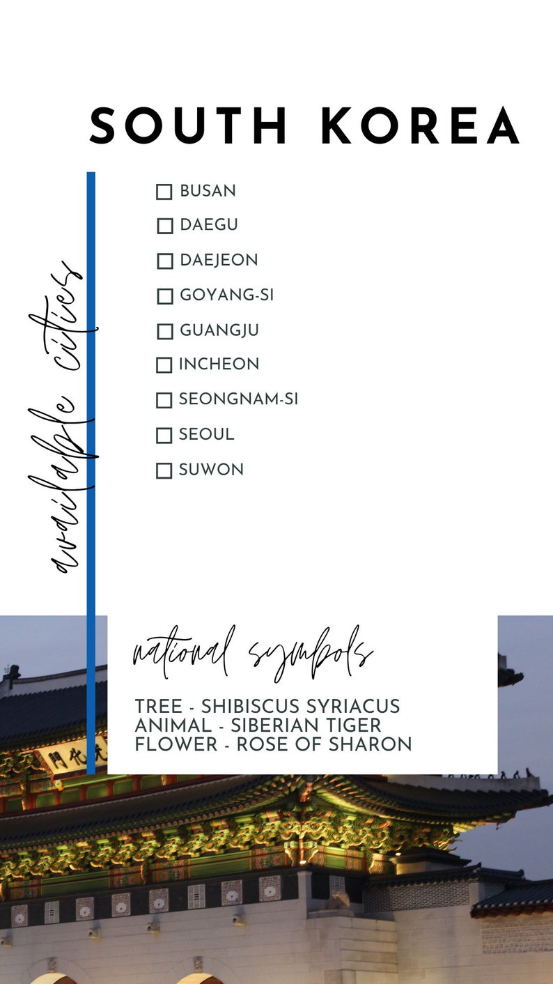 Seoul South Korea Art Seoul Skyline Travel Poster Asia | Etsy