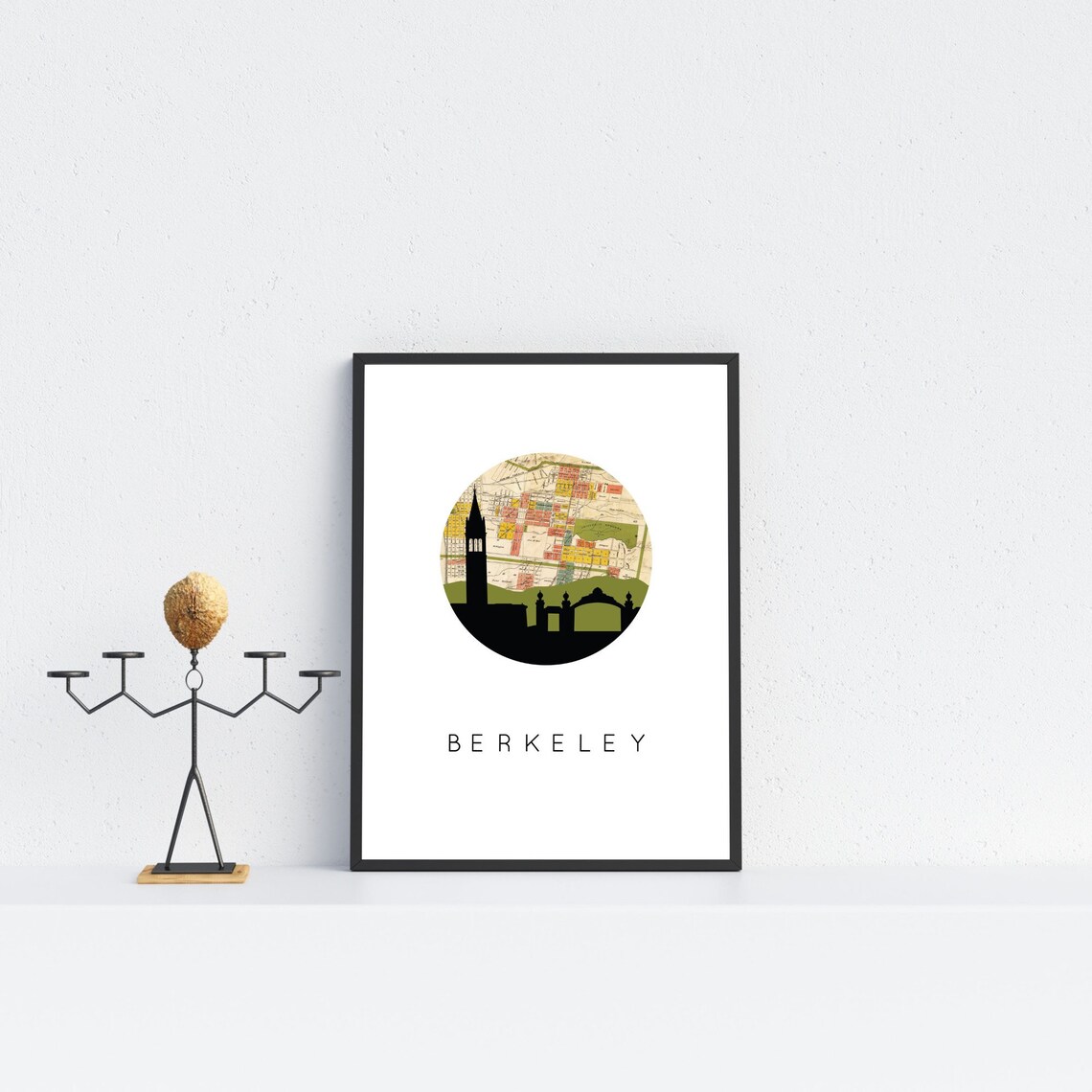 Berkeley poster Berkeley map art Berkeley art Berkeley | Etsy