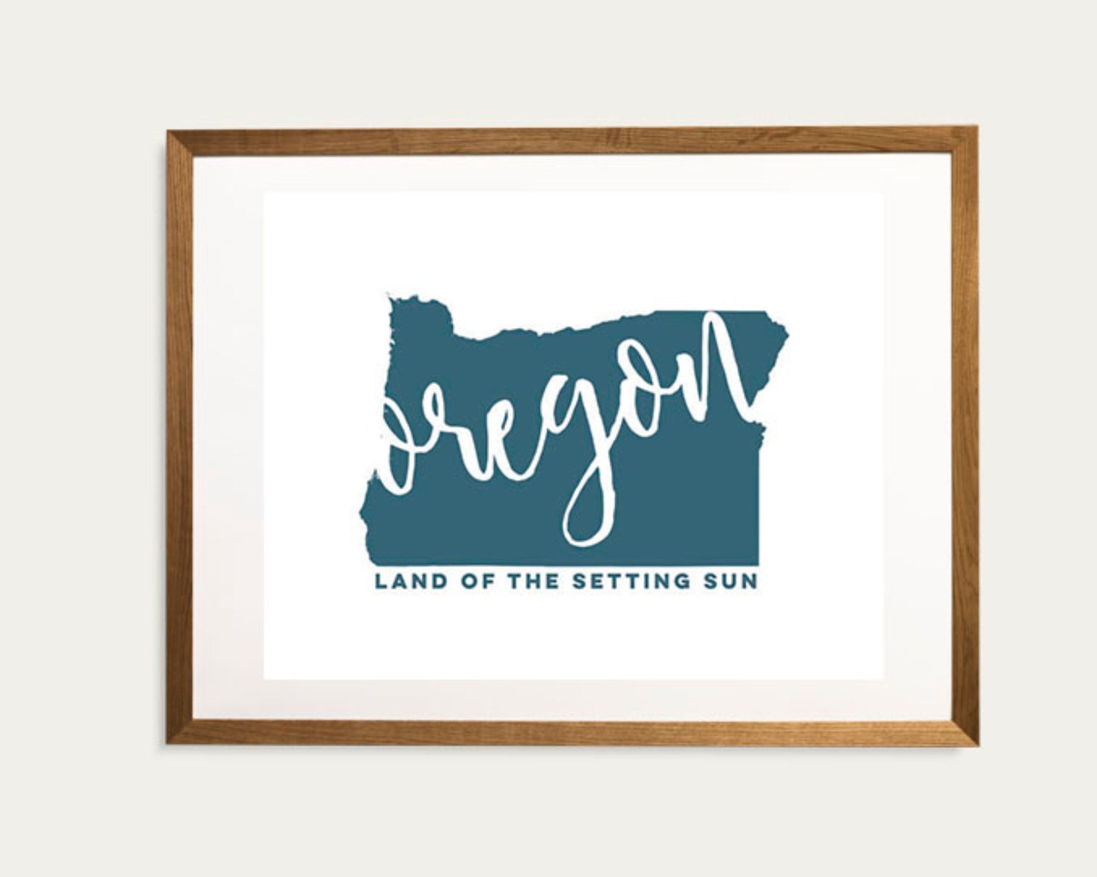 Oregon State Wall Art, Oregon Art, Portland Oregon Print, Salem, Oregon ...