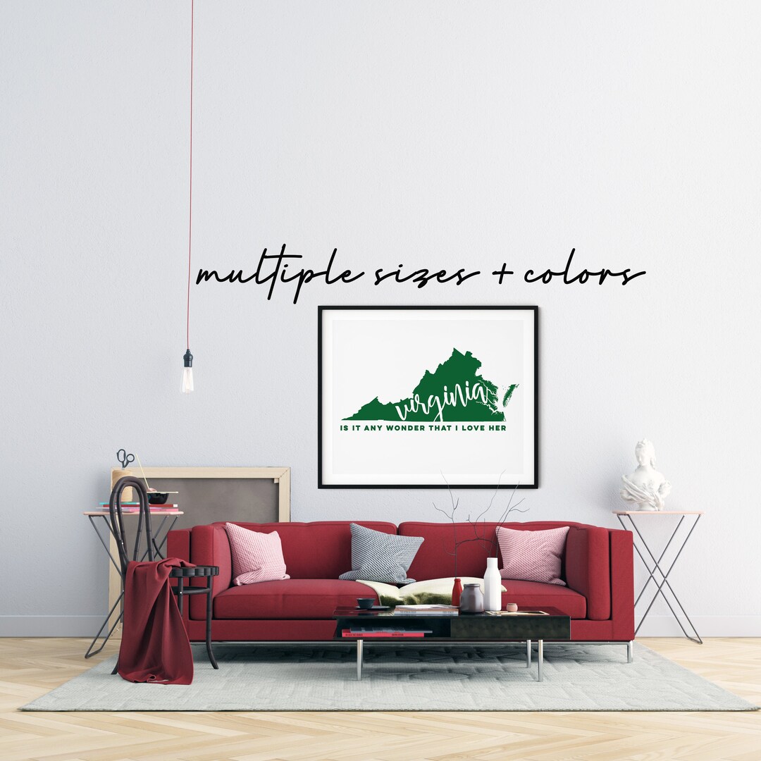 Virginia Home Decor, Virginia Art Print, Richmond Virginia Art, Norfolk ...