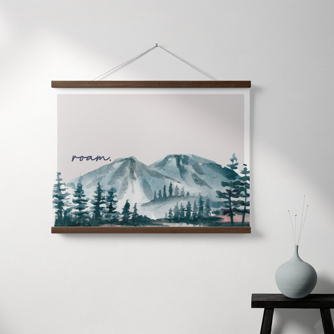 Roam Art Print, Framed Roam Wall Art, Dreamy Aesthetic, Pastel Bedroom ...