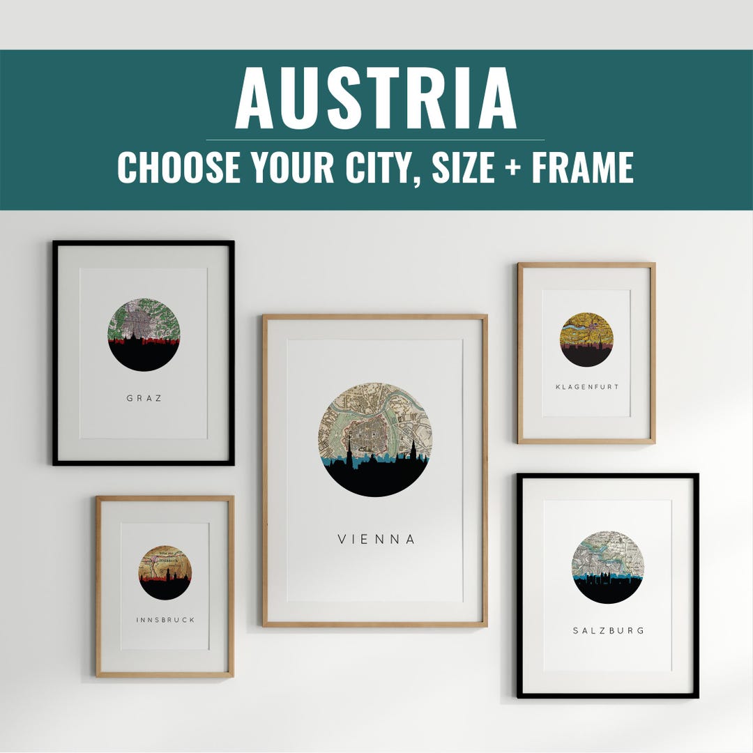 Austria Art Prints, Framed Austria Wall Art, Vienna Austria Art ...