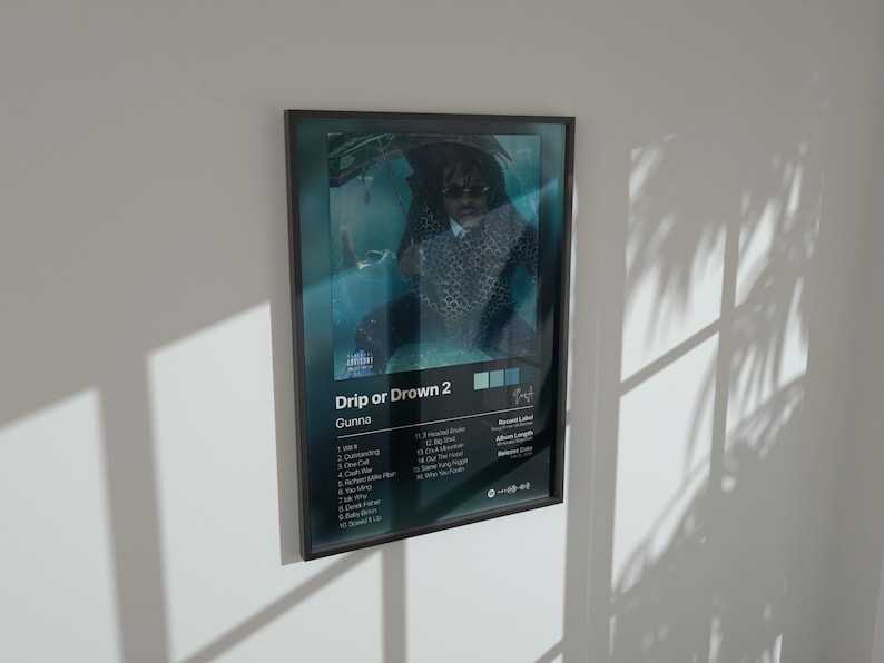 Drip or Drown 2 Gunna Album Cover – Personalized Digital Music Print ...