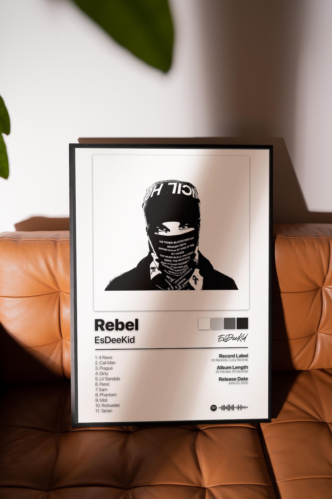 Rebel Esdeekid Album Cover – Personalized Digital Music Print | Custom ...