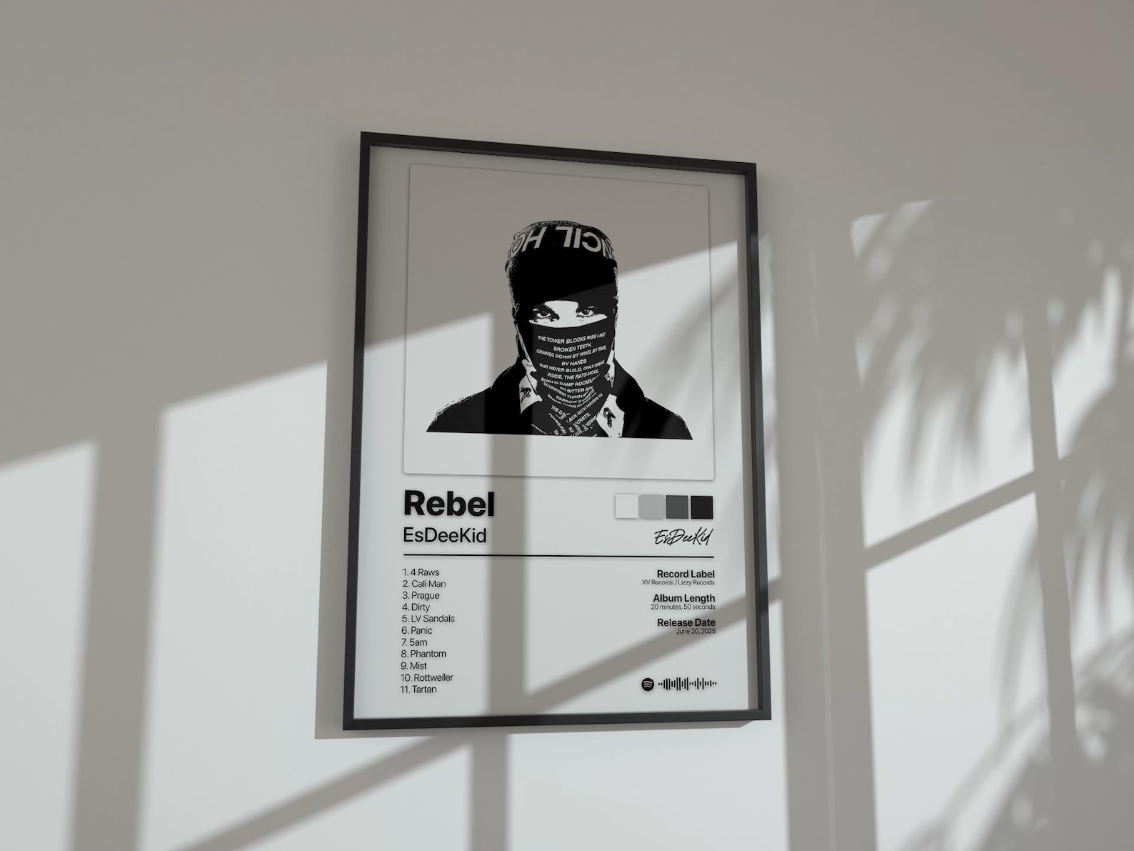Rebel Esdeekid Album Cover – Personalized Physical Music Print | Custom ...