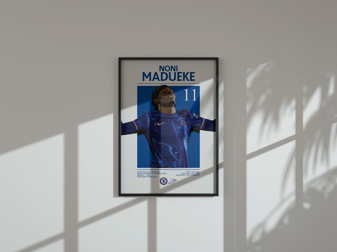 Noni Madueke Custom Football Poster – A High-quality, Personalized Wall ...