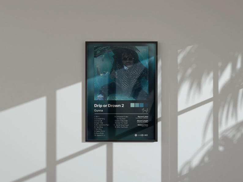Drip or Drown 2 Gunna Album Cover – Personalized Digital Music Print ...