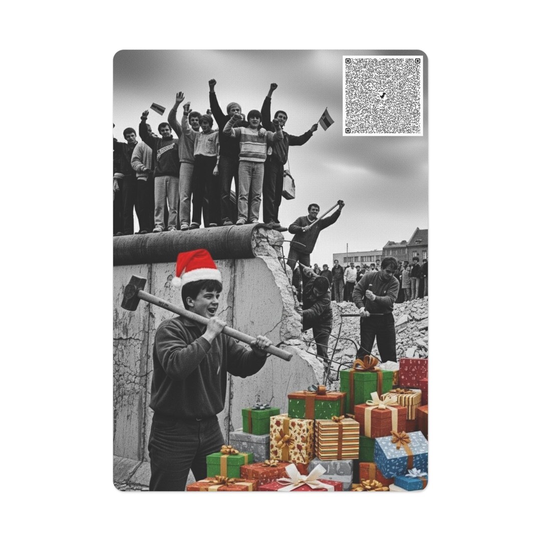 Christmas Berlin Wall Poker Cards - Etsy UK