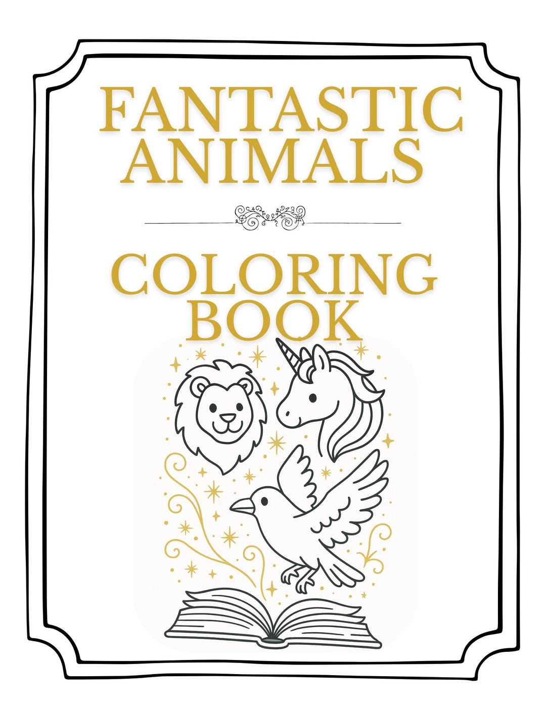 Fantastic Animals – Coloring Book by Jagaartstudio - Etsy