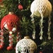 Vintage Crochet Pattern Holiday Christmas Glass Balls Beaded Covers ...