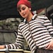 Retro Tweed Jacket Crochet Pattern Button Front Cardigan Long Sleeve ...