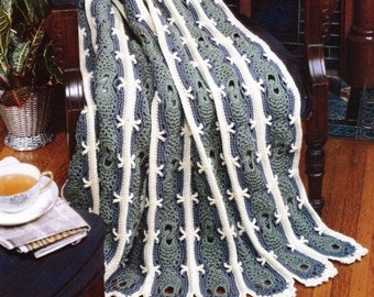 Vintage Crochet Pattern Heirloom Shells in a Song Victorian Lace Afghan ...