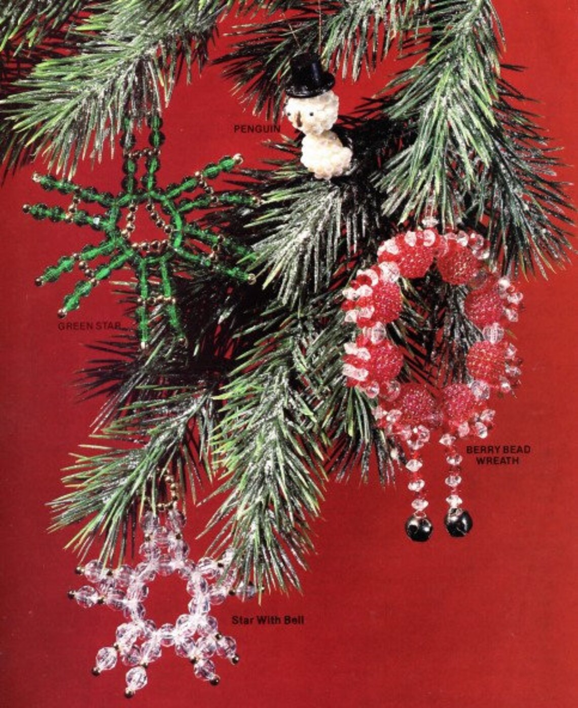 Vintage Beading Pattern Holiday Christmas Beaded Ornaments PDF Instant ...