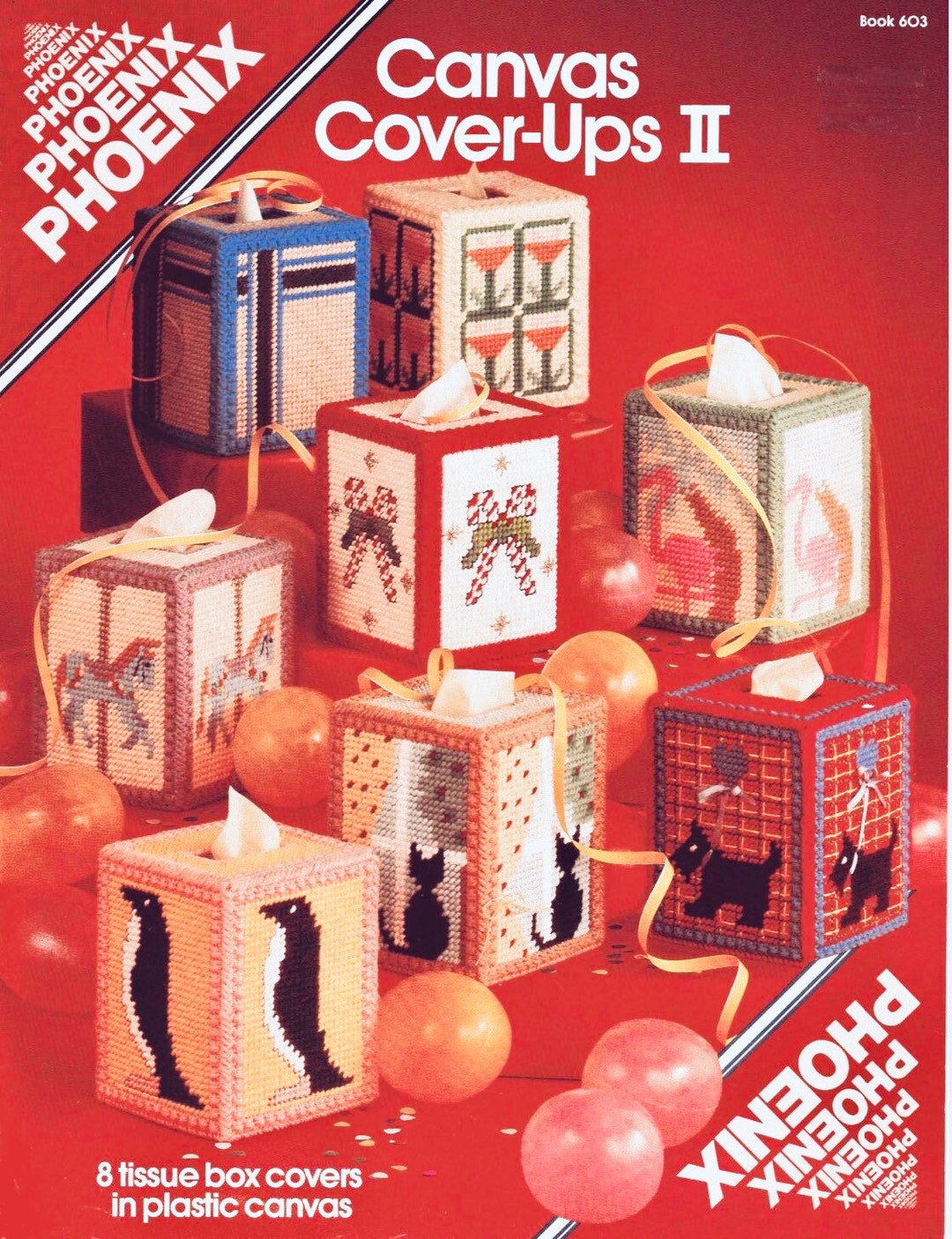 Vintage Plastic Canvas Patten Book Cover Ups Tissue Box Covers PDF ...