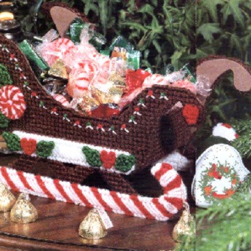 Plastic Santa Sled Vintage - Etsy