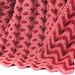 Vintage Crochet Pattern Sweetheart Ripple Afghan Pink Red Hearts Throw ...