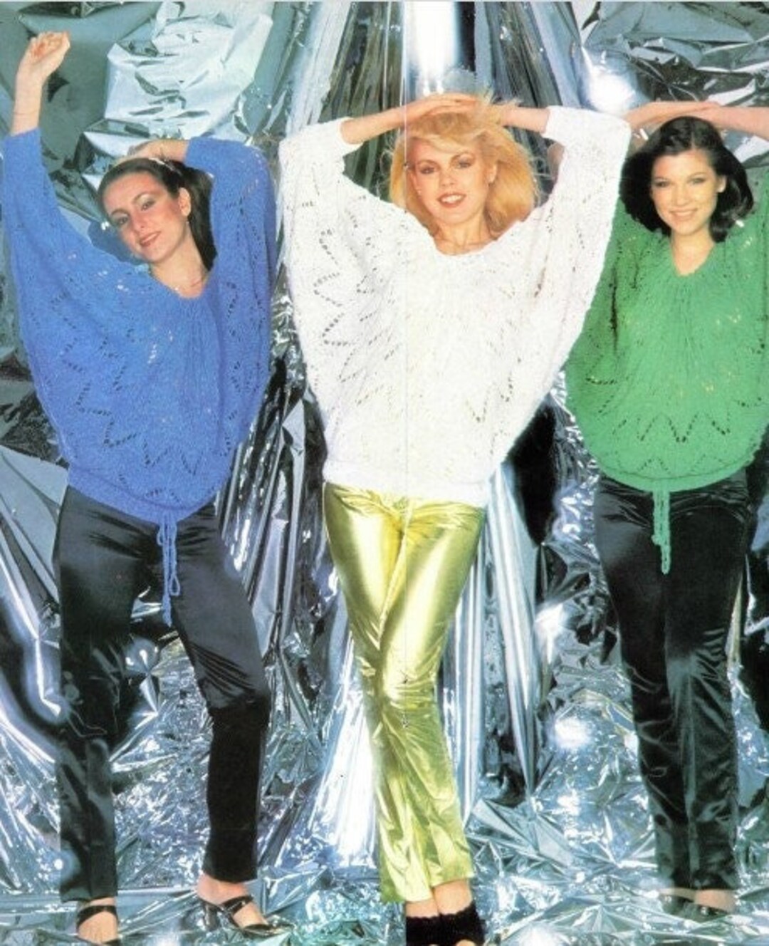 Vintage Knitting Pattern Batwing Pullover Sweater Top Lightweight ...