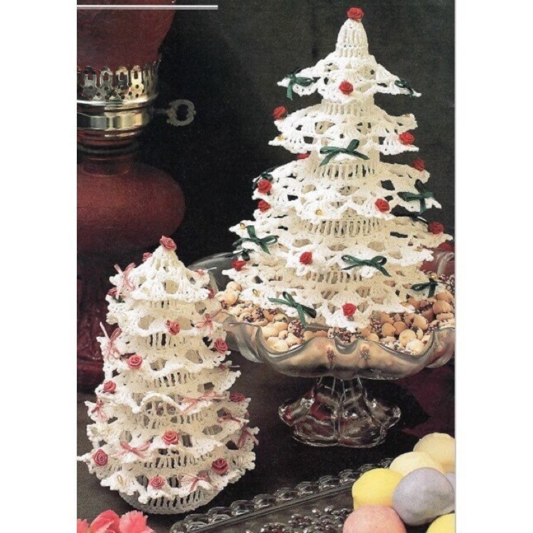 Christmas Tree Crochet Pattern Winter Fantasy Tree's Ruffle Lacy ...