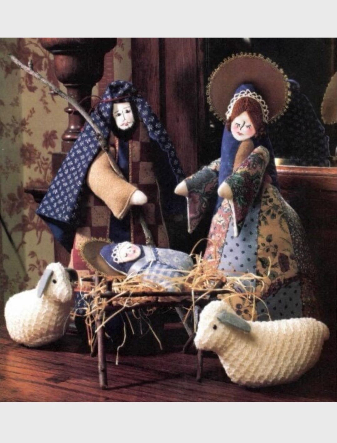 Vintage Sewing Pattern Christmas Folk Art Patchwork Nativity Scene ...