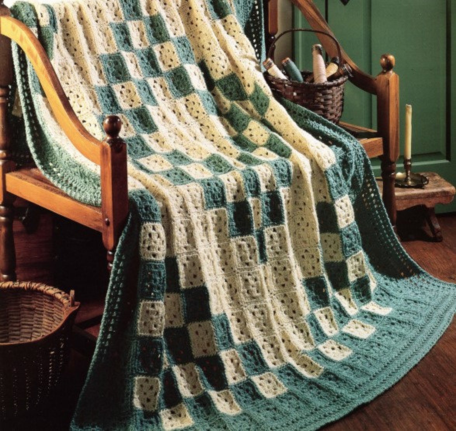 Vintage Crochet Quilt Pattern Irish Patchwork Afghan Blanket - Etsy