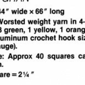 Vintage Crochet Pattern Puddle Ducks Ducklings Granny Square Picture ...