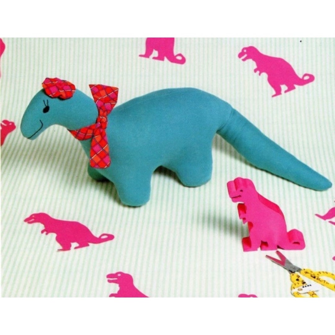 Vintage Sewing Pattern Dino the Dinosaur With Bowtie and Berate ...