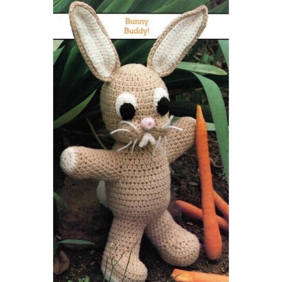 Vintage Crochet Pattern Easter Bunny Peter Rabbit Amigurumi Stuffed ...