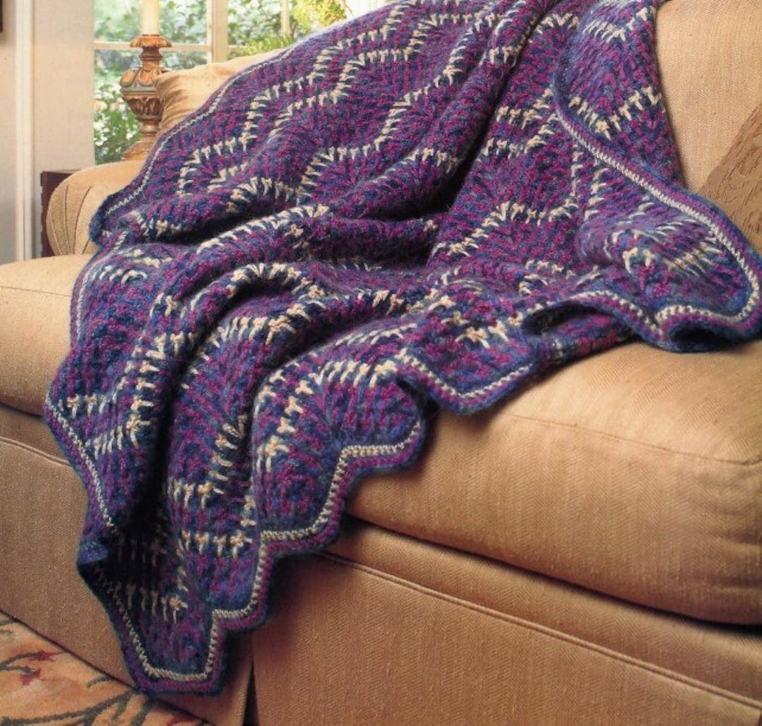 Vintage Mosaic Afghan Crochet Pattern Rich Ripples Mosaic Technique ...