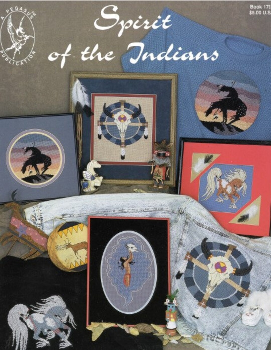 Vintage Cross Stitch Pattern Book Spirit of the Indians Leaflet ...