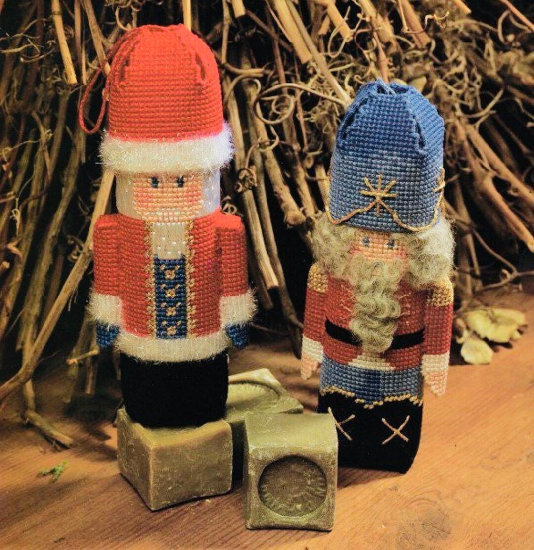 Vintage Plastic Canvas Pattern Christmas Nutcracker Soldier Replicas ...