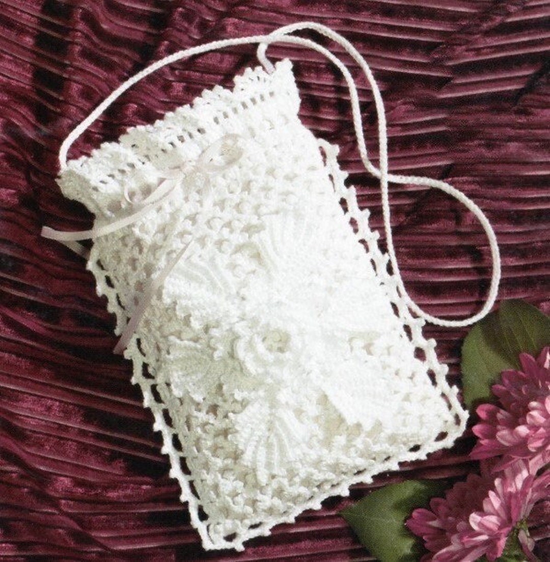 Vintage Crochet Pattern Mini Blossom Bridal Bag Bride Purse PDF Instant ...